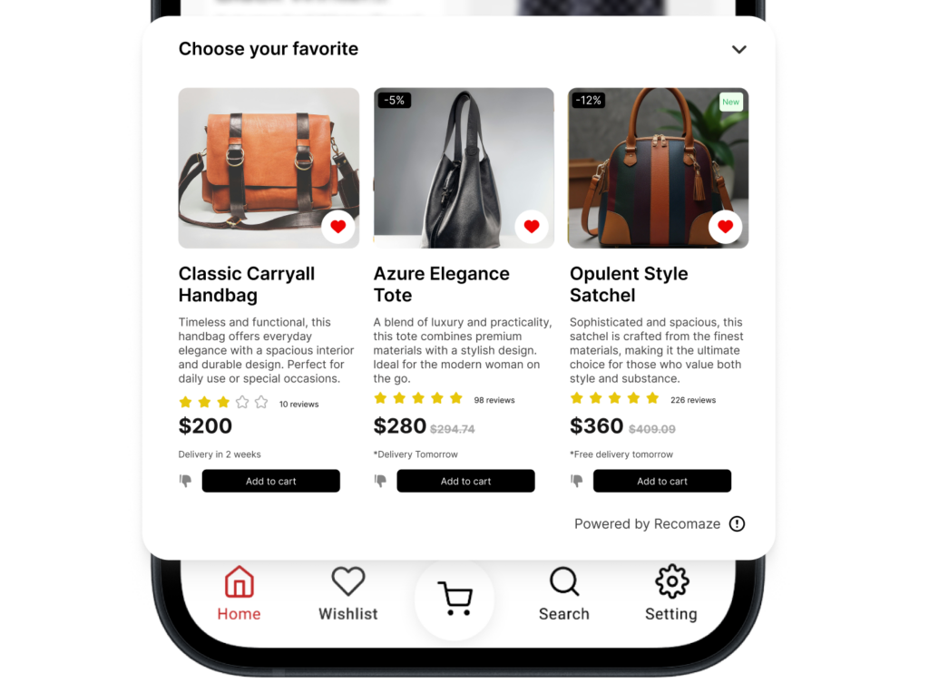 AI personalization for ecommerce - Recomaze